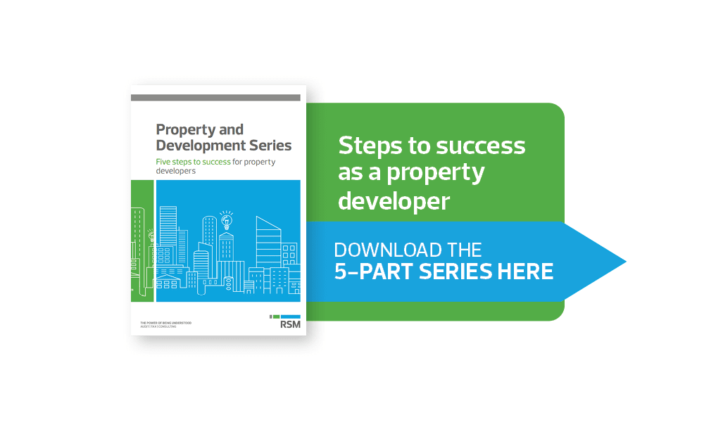 Funding your property development | RSM Australia